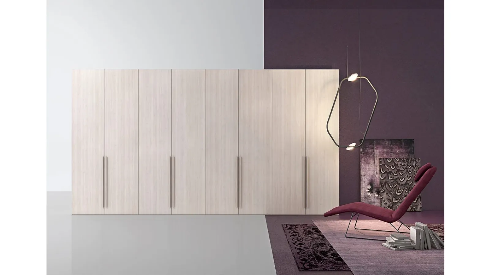 Armadio con ante battenti Golf N20 Concreta Pul di Colombini Casa