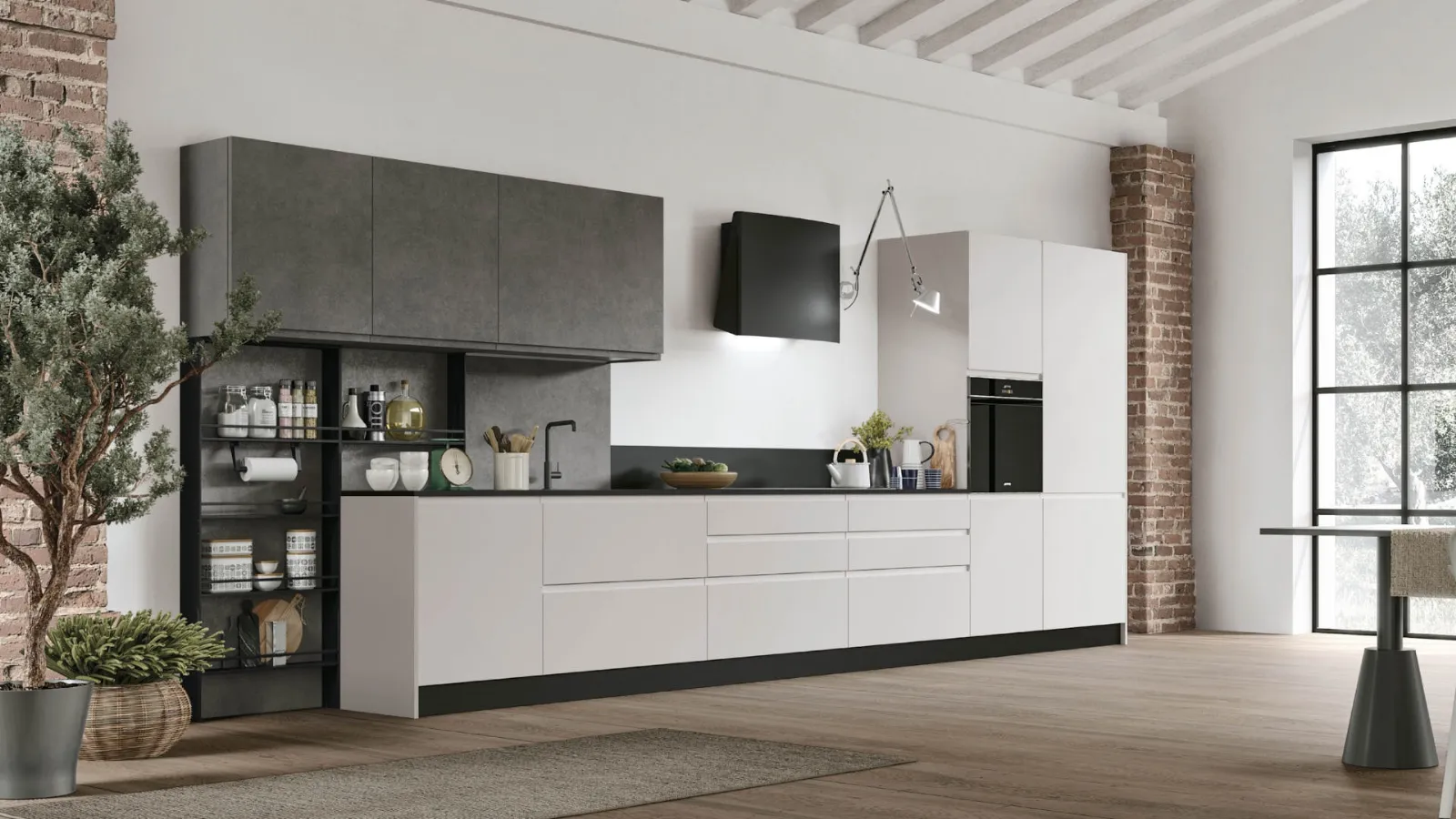 Cucina Moderna lineare Karma v03 di Stosa